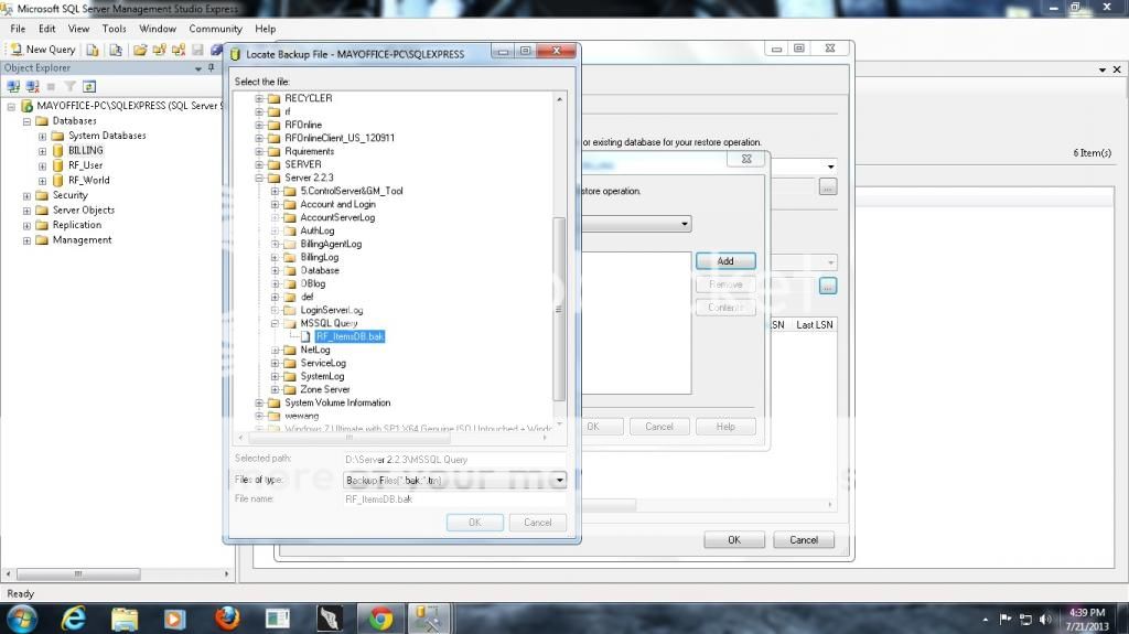 Guide me please about BILLING.bak | RaGEZONE - MMO Development Forums